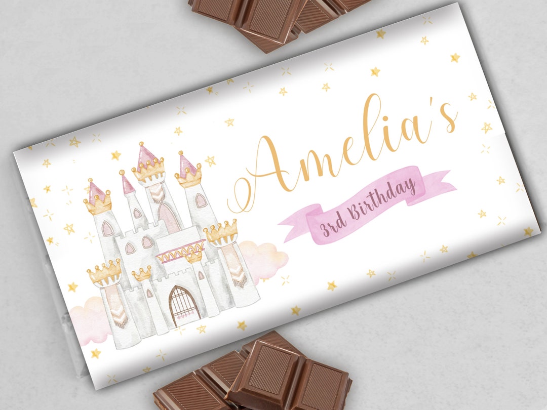 Princess Chocolate Label Princess Candy Bar Wrapper Once Upon a Time ...