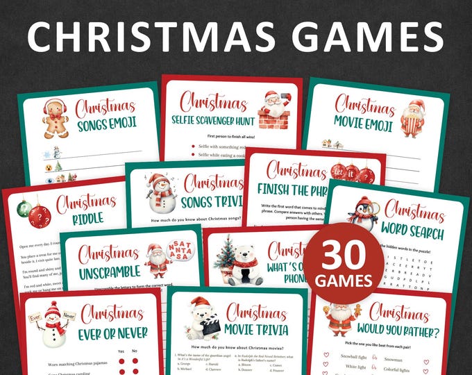 Christmas Friendly Feud Printable Christmas Games Christmas Party Games ...