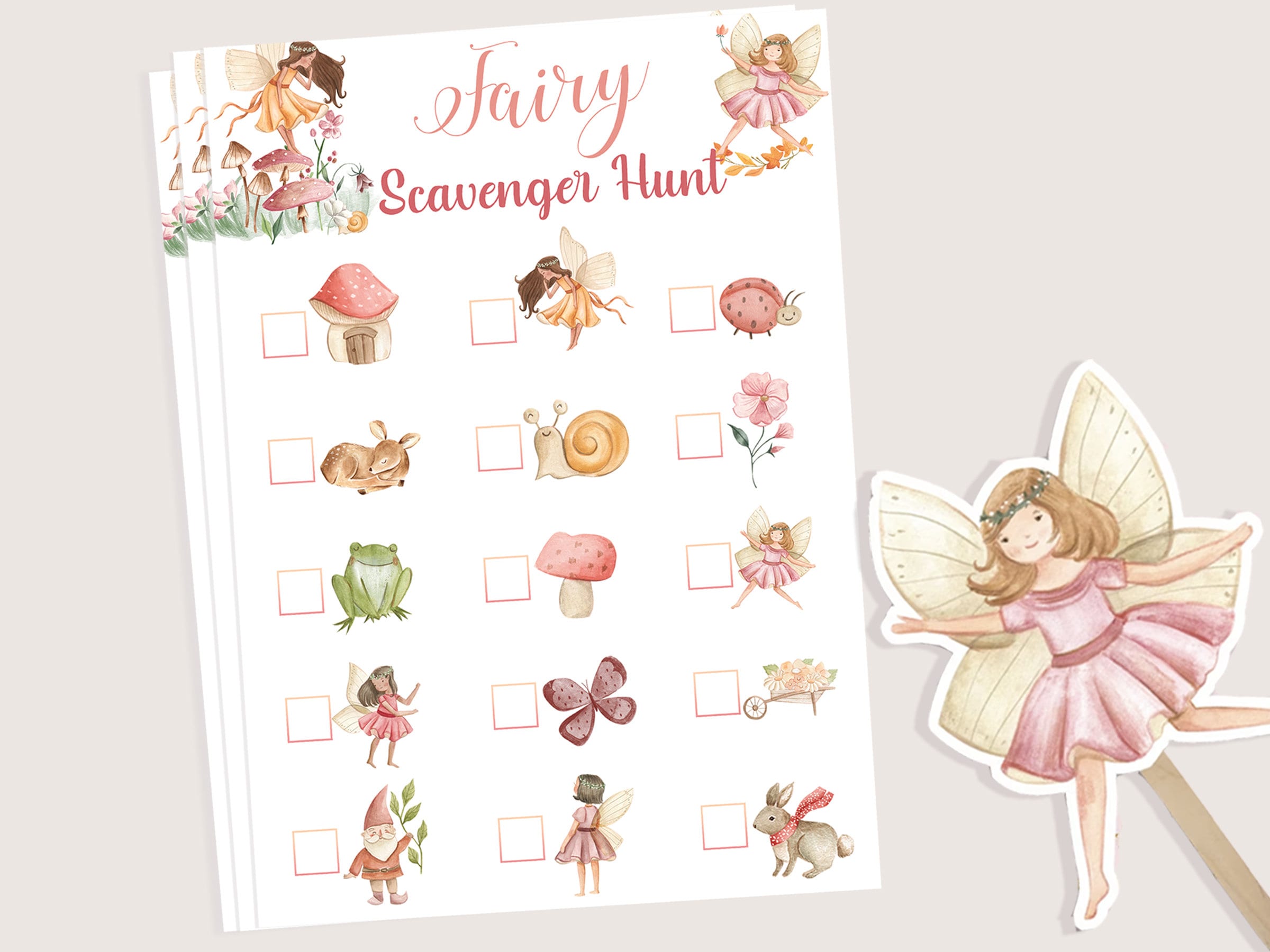 Fairy Scavenger Hunt Fairy Garden Birthday Party Games - Etsy
