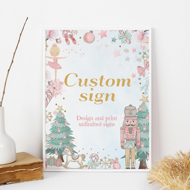 Nutcracker Printable Signs - Etsy UK