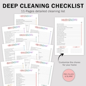 Cleaning Schedule ADHD Cleaning Checklist Cleaning Planner Daily Weekly ...