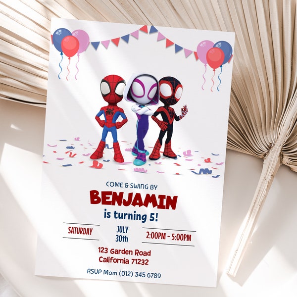 Ghost Spider Spider Gwen Invitation - Etsy Israel