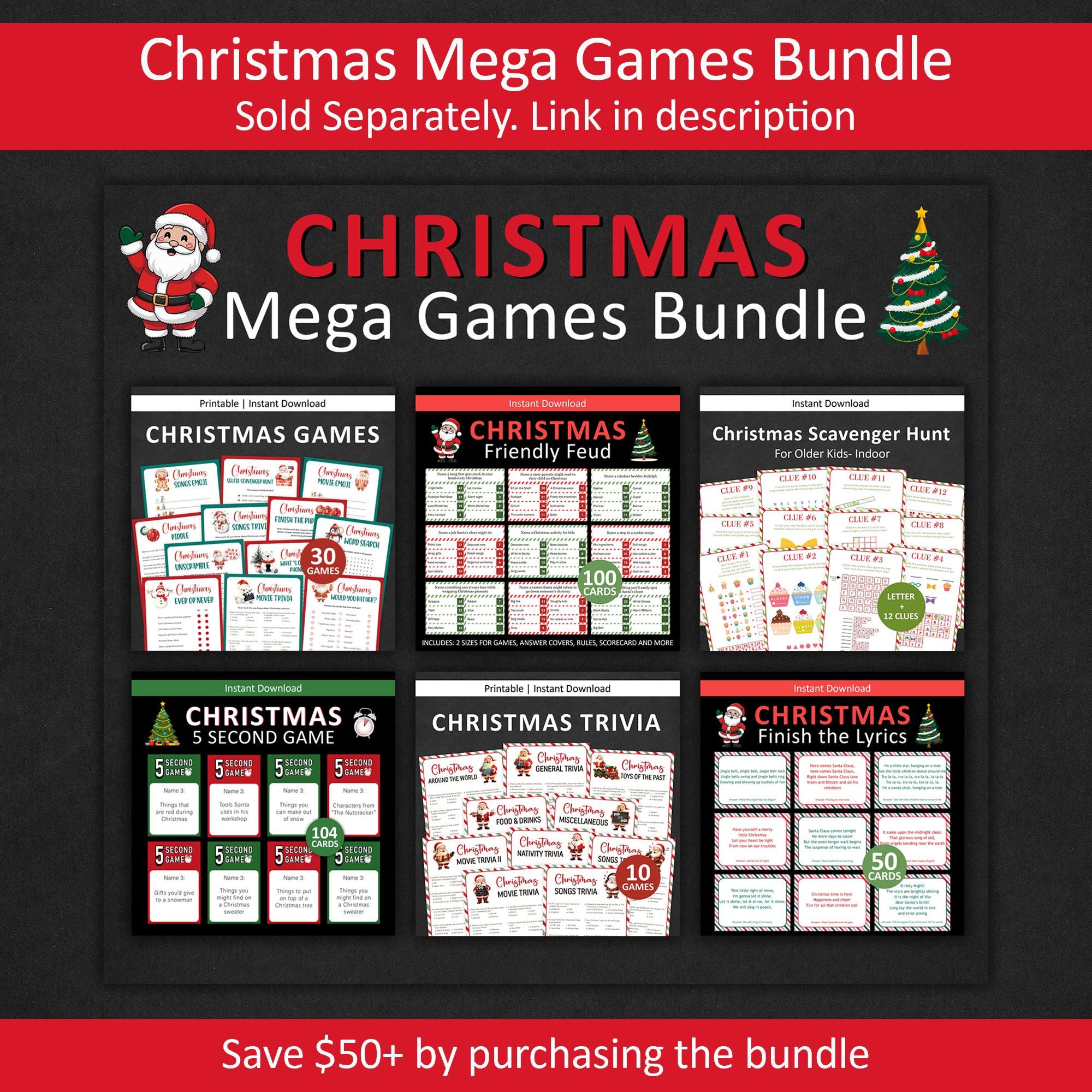 Christmas Gift Exchange Game PRINTABLE Christmas Party Games White ...