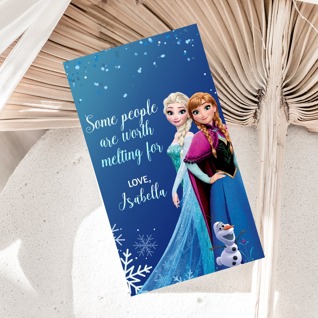 Frozen Valentine's Day Cards Elsa Classroom Valentines Cards Girl ...