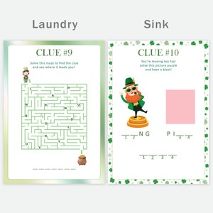 St Patricks Day Scavenger Hunt for Older Kids Leprechaun Treasure Hunt ...