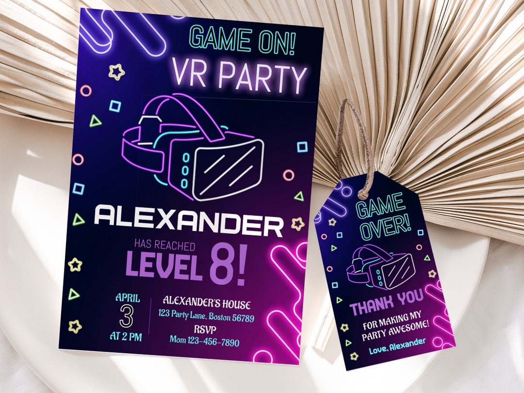 Virtual Reality Invitation VR Party Invitation VR Birthday Invitation ...