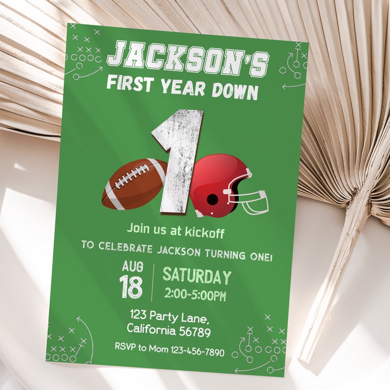 First Down Birthday Party - Etsy