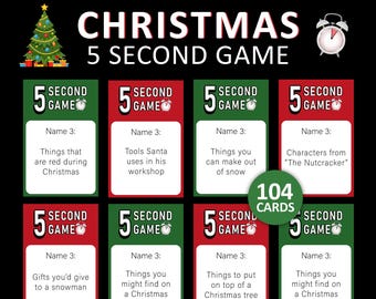 Christmas 5 Second Game Christmas Games Christmas Party Games Christmas ...