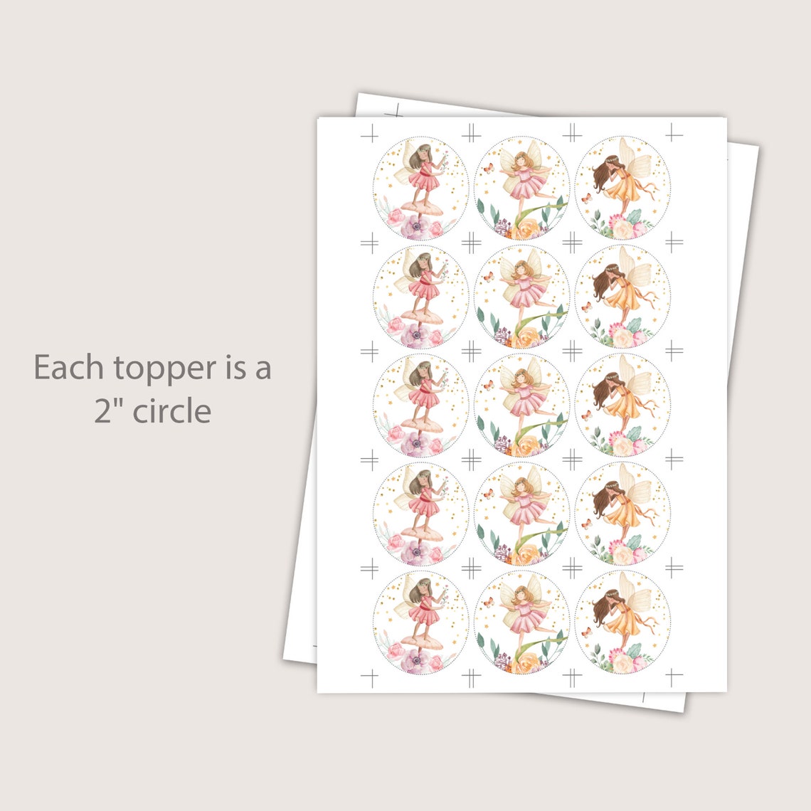 Fairy First Cupcake Toppers My Fairy First Cake Topper Fairy Birthday ...