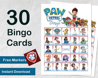 Paw Patrol Bingo - Etsy