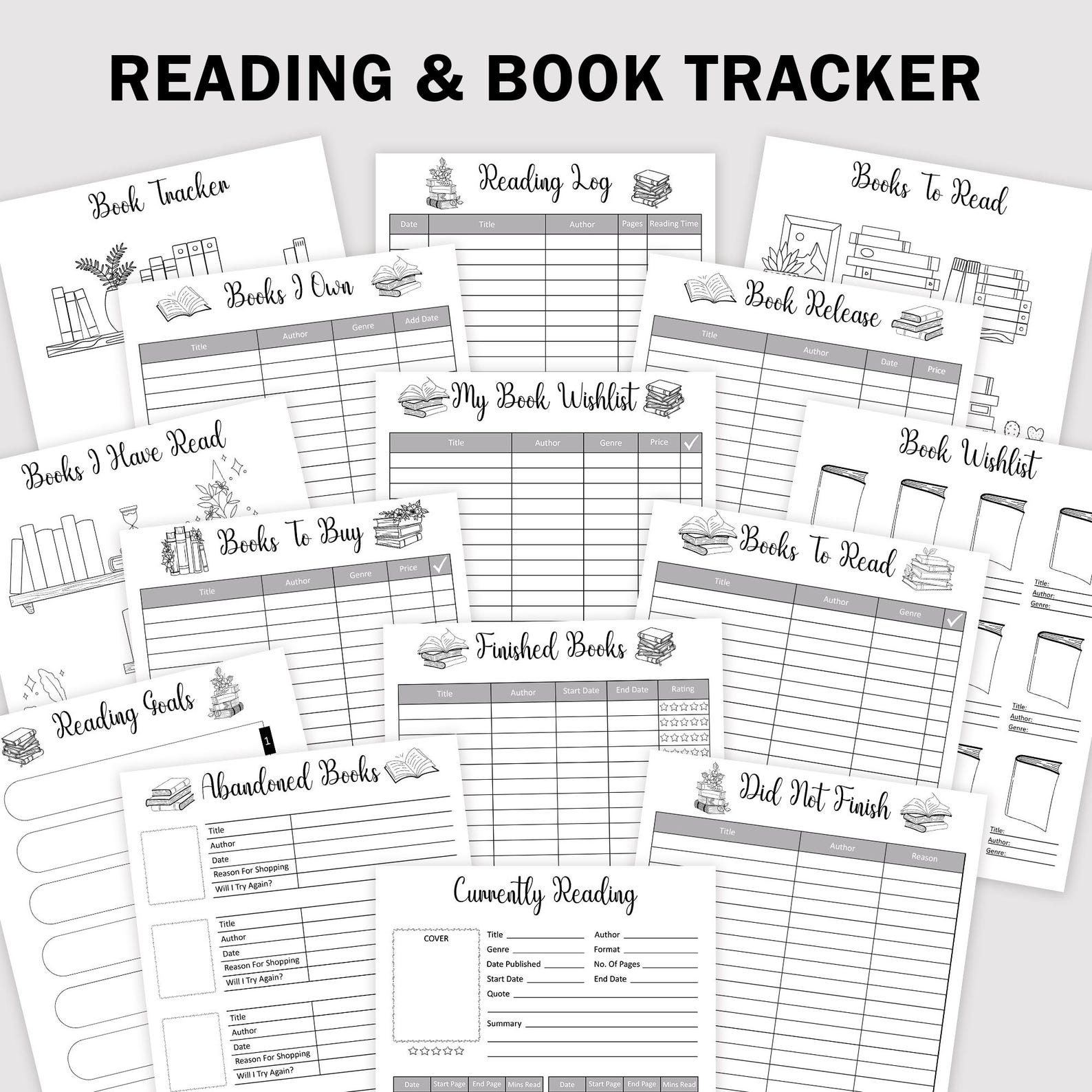 10 Beautiful Etsy Reading Journals and Trackers Made for Book Lovers