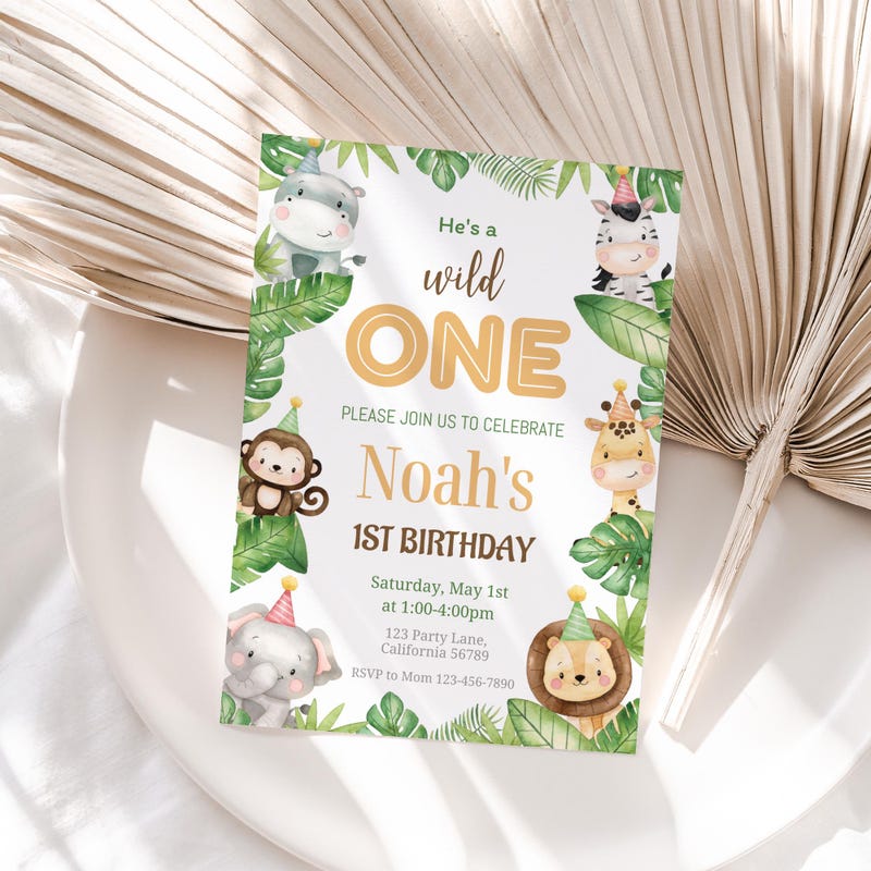 Wild One Printables - Etsy