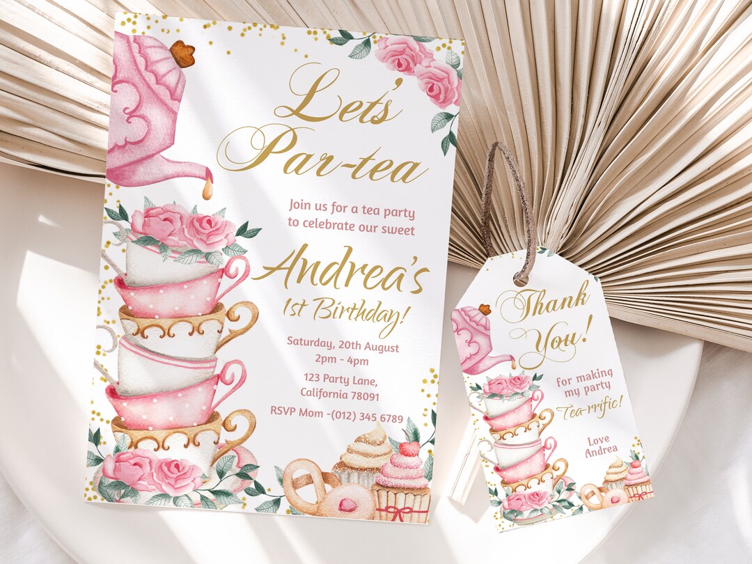 Tea Party Invitation Tea Party Birthday Invitation Par Tea Invitation ...