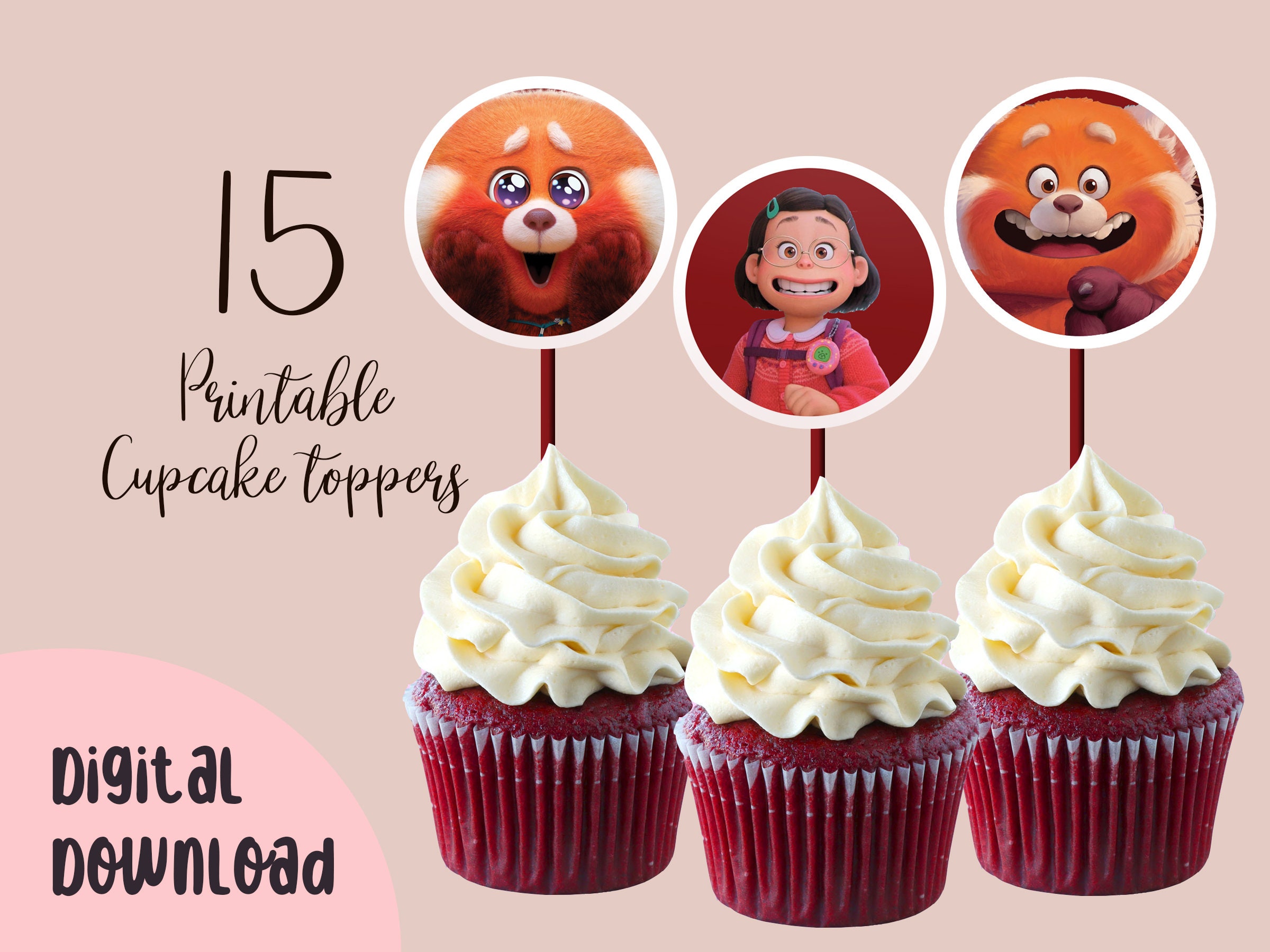 Red Birthday Cupcakes