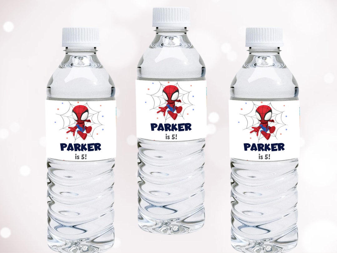 Spidey and His Amazing Friends Water Bottle Labels Spidey - Etsy