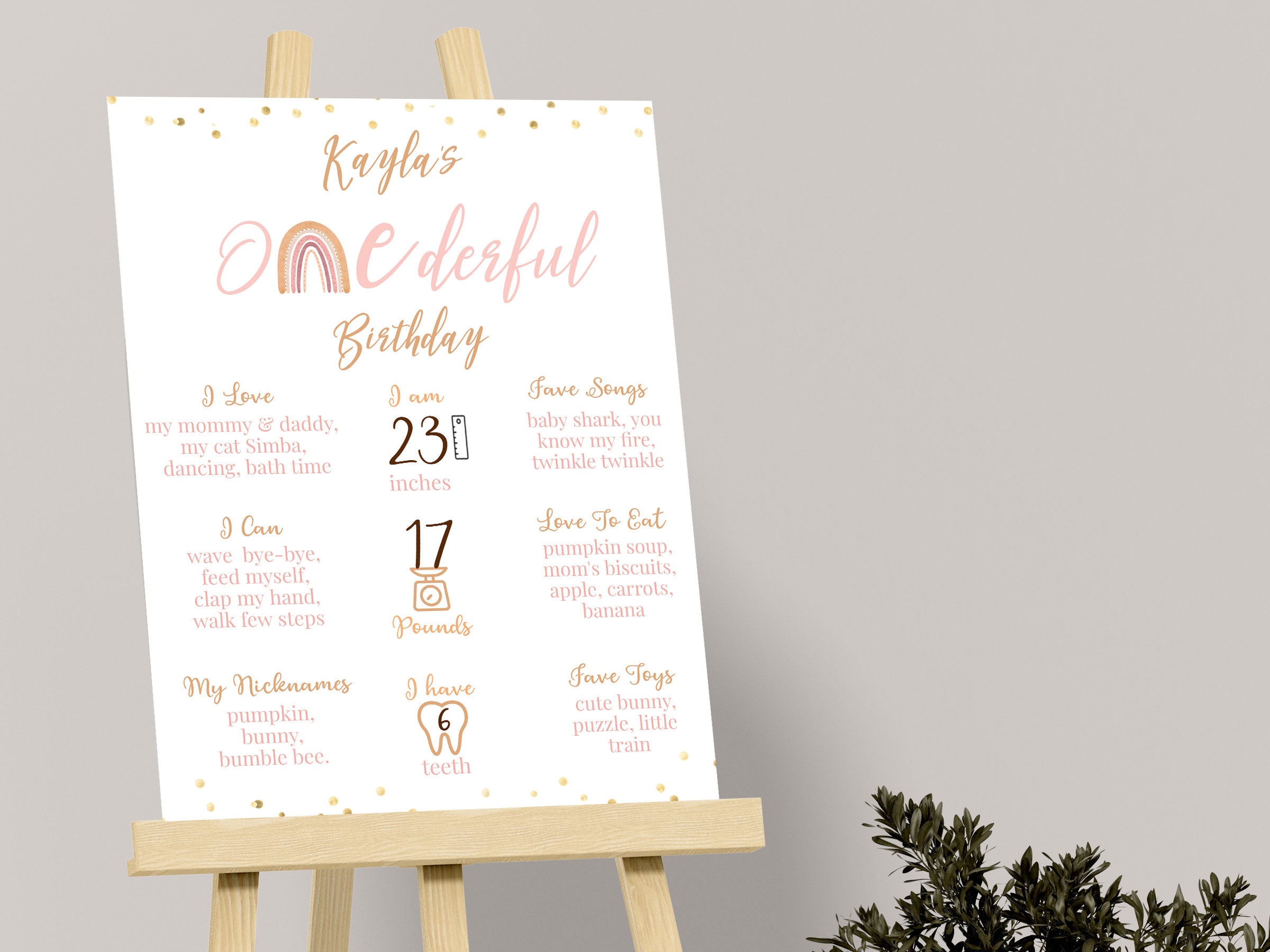 Onederful Milestone Poster Isnt She Lovely Isnt She Onederful Etsy