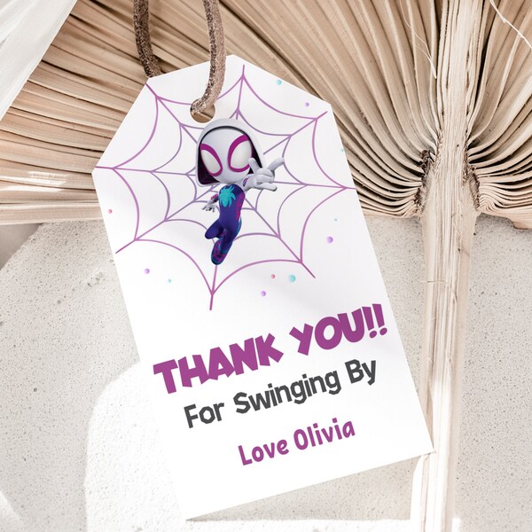 Spider Gift Tag - Etsy