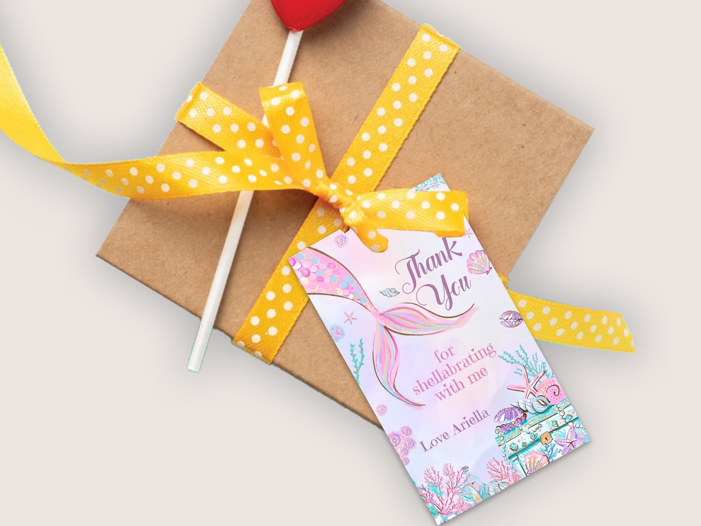 Editable Mermaid Favor Tags Template Under the Sea Birthday - Etsy ...