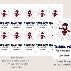 Miles Morales Birthday Invitation Spidey and His Amazing Friends ...