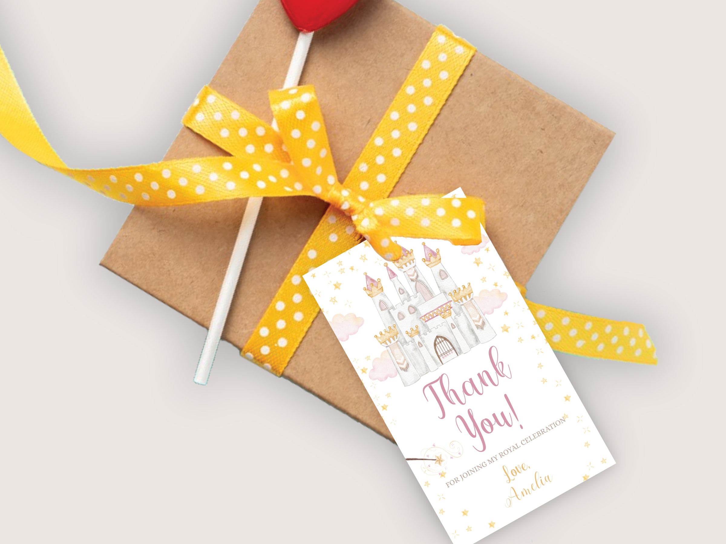 Princess Favor Tags Princess Thank You Tags Princess Birthday - Etsy