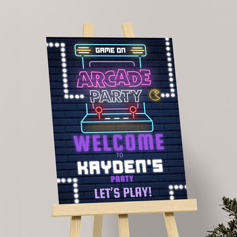 Arcade Sign Printables - Etsy