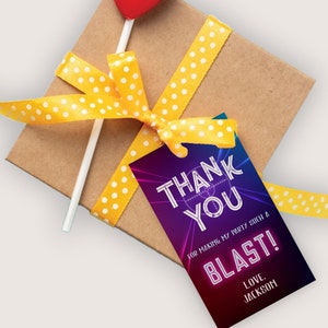 Laser Tag Favor Tags Laser Tag Thank You Tags Laser Tag Birthday Party ...