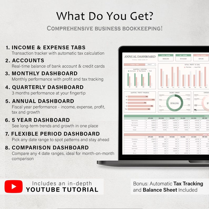 Bookkeeping Spreadsheet Small Business Bookkeeping Google Sheets ...