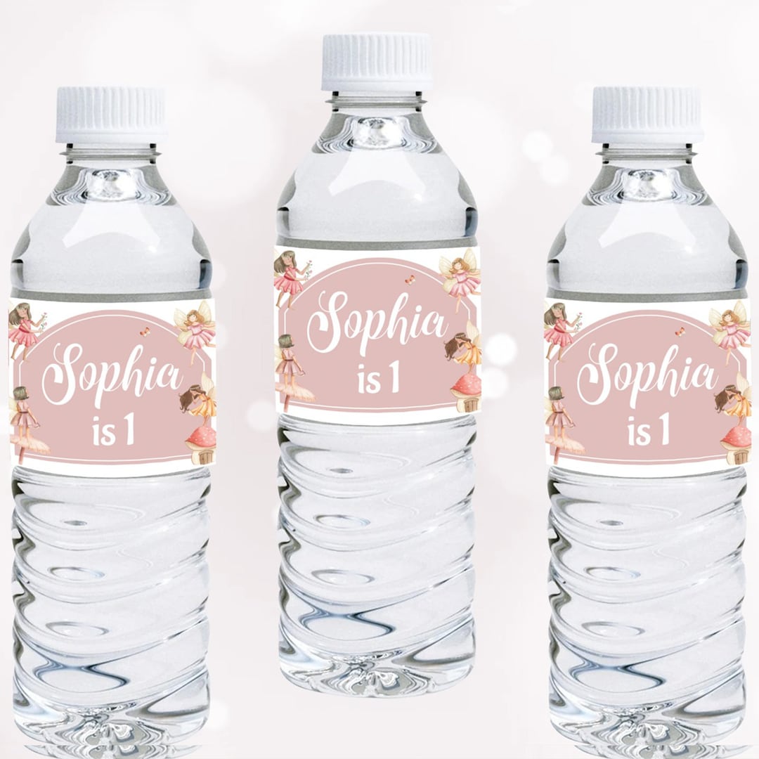 Fairy First Water Bottle Labels Fairy Bottle Wrappers My Fairy First ...