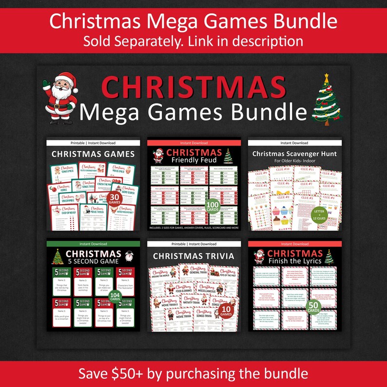 Christmas 5 Second Game Christmas Games Christmas Party Games Christmas ...