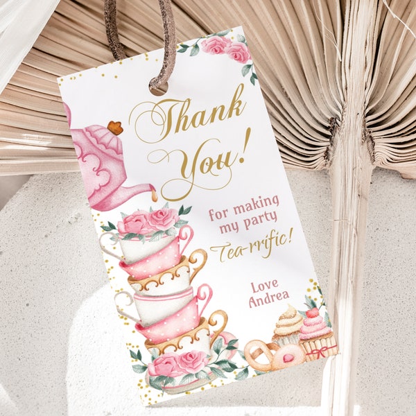 Tea Party Favor Tags - Etsy