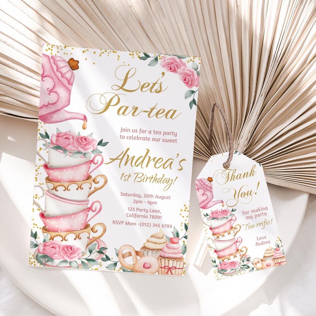 Tea Party Invitation Tea Party Birthday Invitation Par Tea Invitation ...
