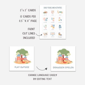 Daily Routine Cards Visual Schedule Toddler Routine Chart for Kids ...