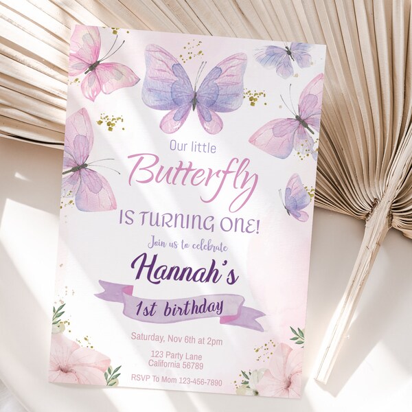 Butterfly Invitation - Etsy