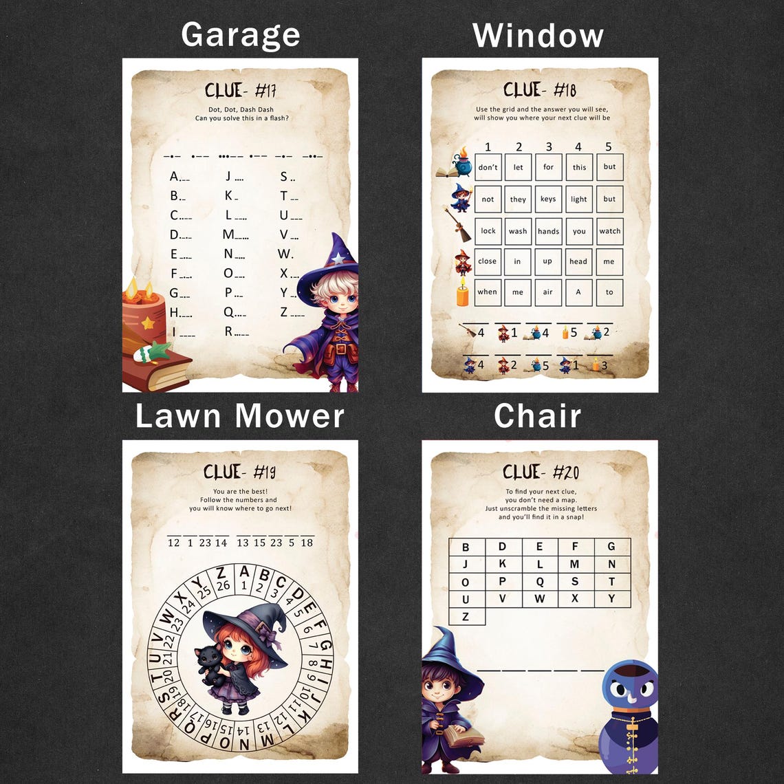 Wizard Scavenger Hunt for Older Kids Witches Birthday Treasure Hunt ...