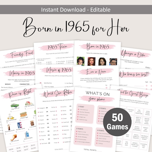 1965 Birthday Cards - Etsy