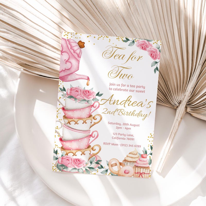 Tea Party for 2 Invite - Etsy
