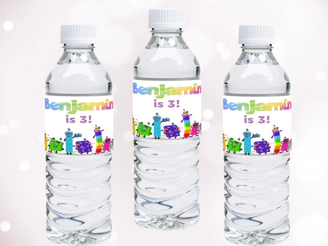 Numberblocks Water Bottle Label Number Blocks Birthday Bottle - Etsy ...