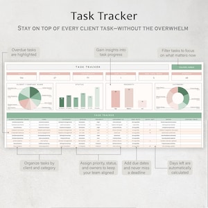 Client Tracker for Small Business Planner CRM Task Tracker ...