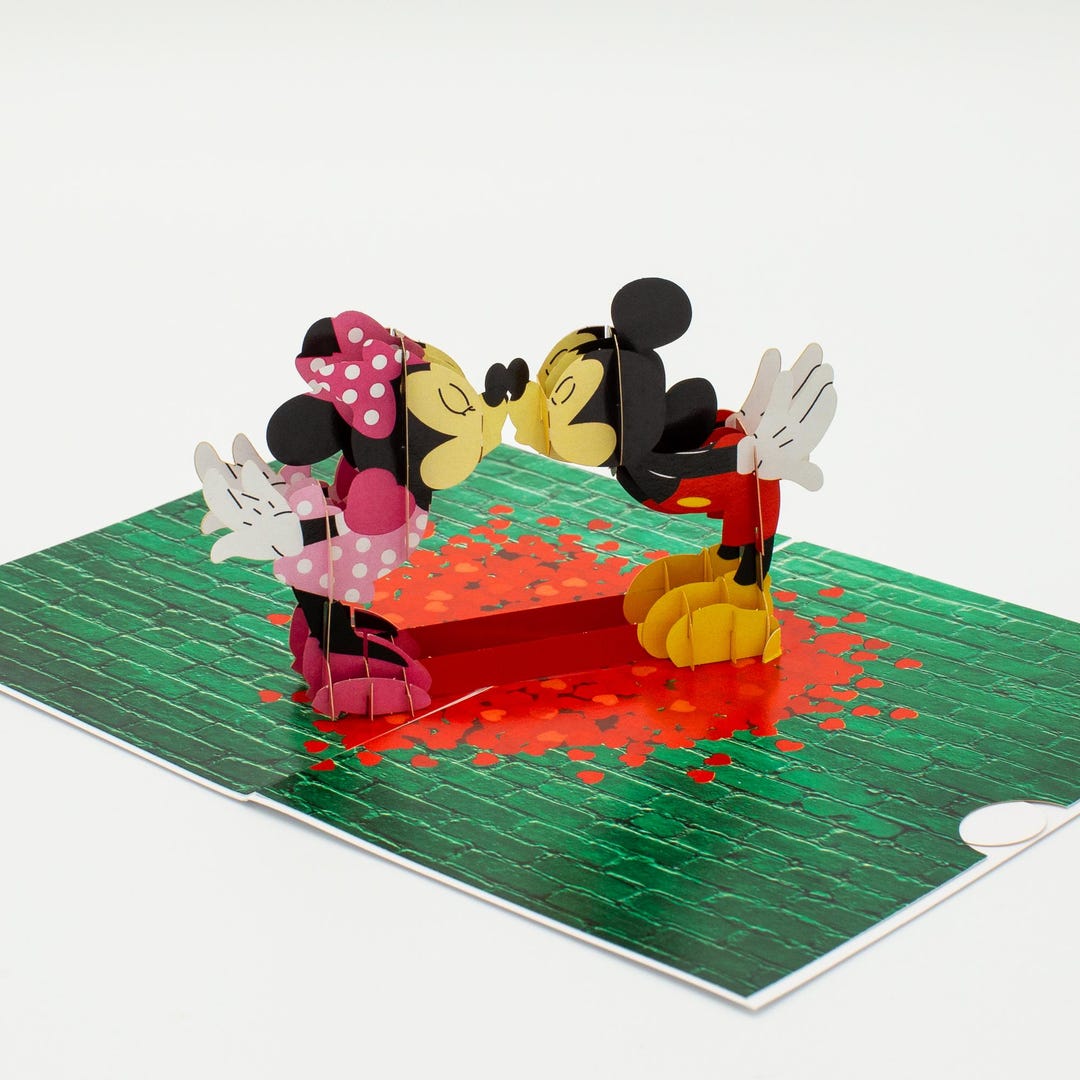 Mickey & Minnie 3D Pop up Card for Valentine, Anniversary, Proposal ...