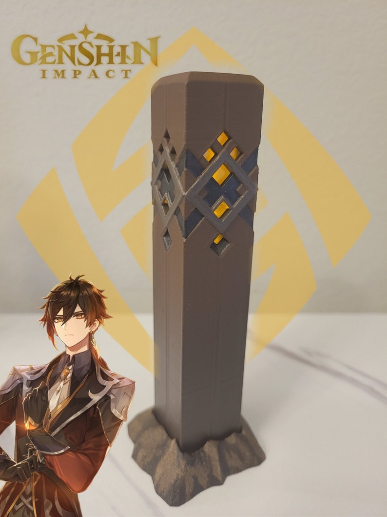 LED Zhongli Pillar Pre-order | Etsy