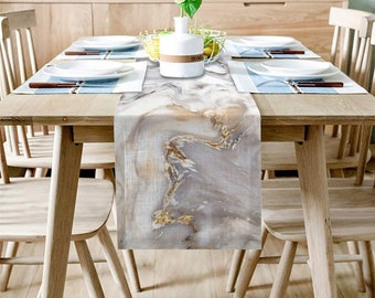 Marble Table Runner - Etsy