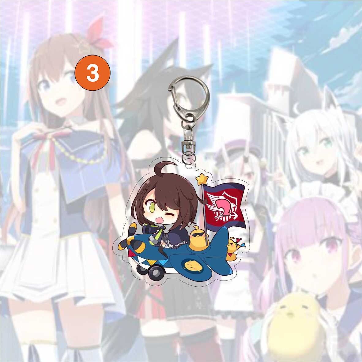 Set of 2pcs Azur Lane Game Accessories Acrylic Keychain - Etsy