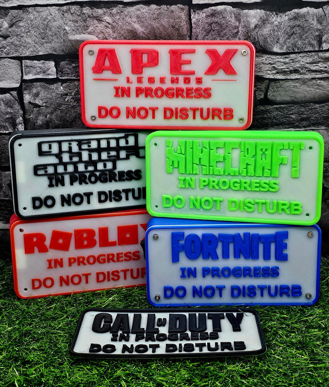 RGB Gaming Gamer Light Box 3D Printed Any Game Any Text Personalised ...