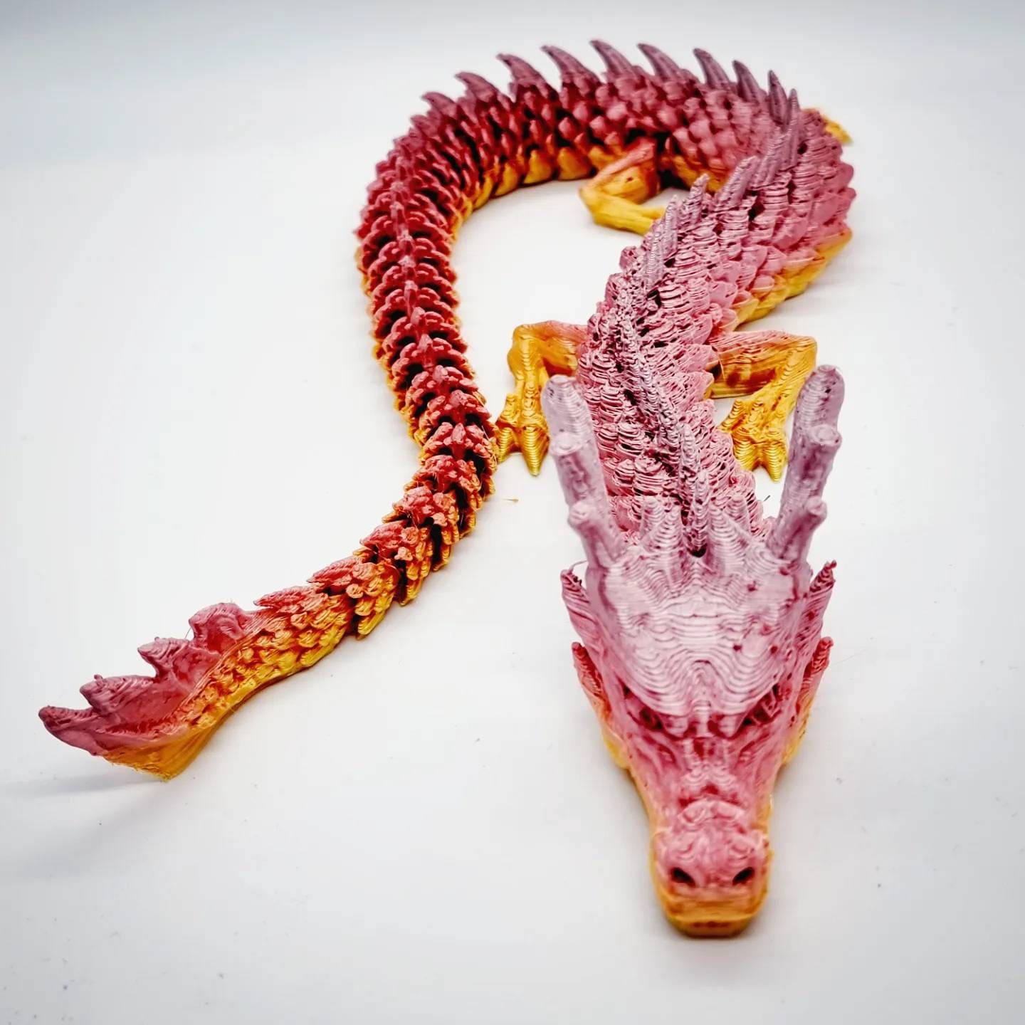 3D Printed Dragon Flexi Dragon Sensory Toy ASMR Fidget | Etsy