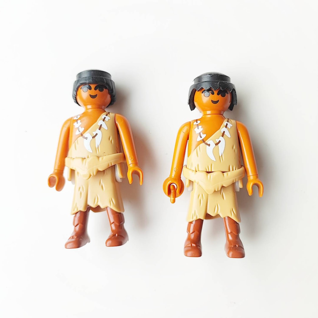 2 Playmobil Figures Caveman Figure Doll - Etsy