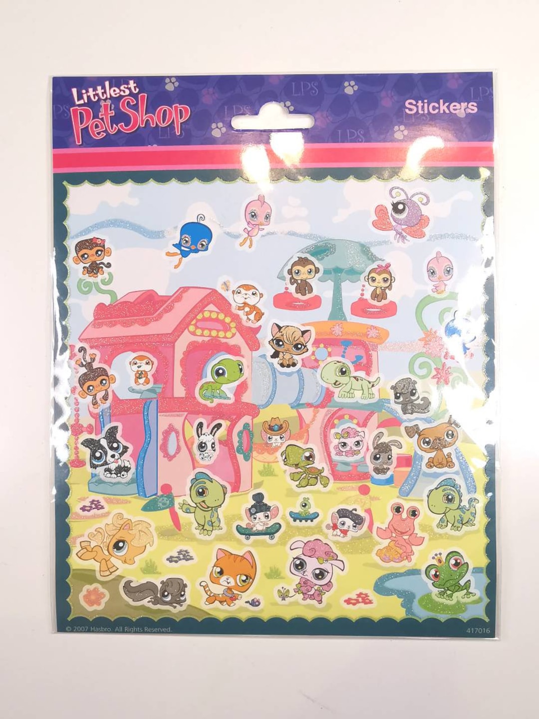 Littlest Pet Shop Glitter Stickers 2007 G2 Figures LPS - Etsy