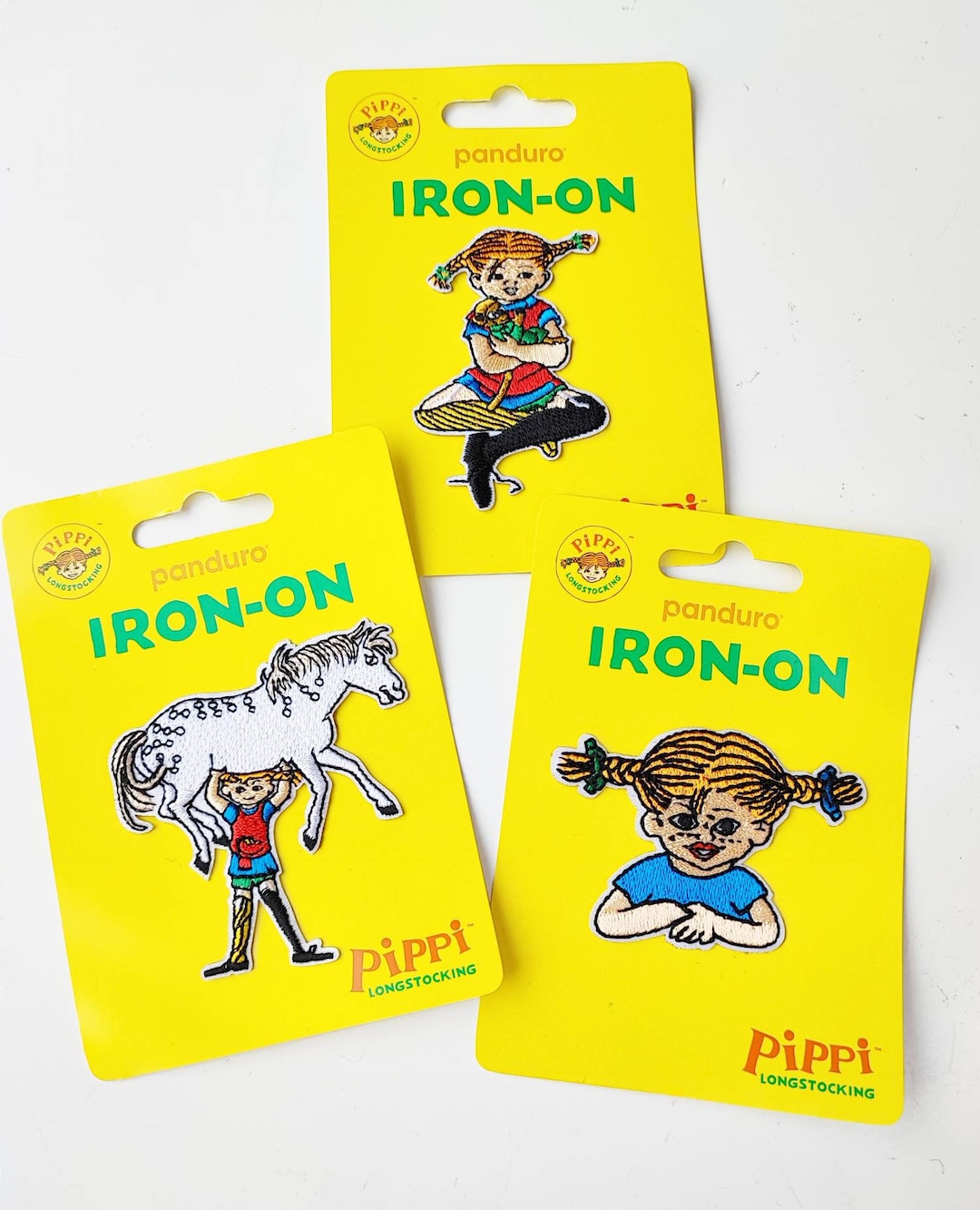 Fabric Iron on Patch Pippi Longstocking Astrid Lindgren - Etsy