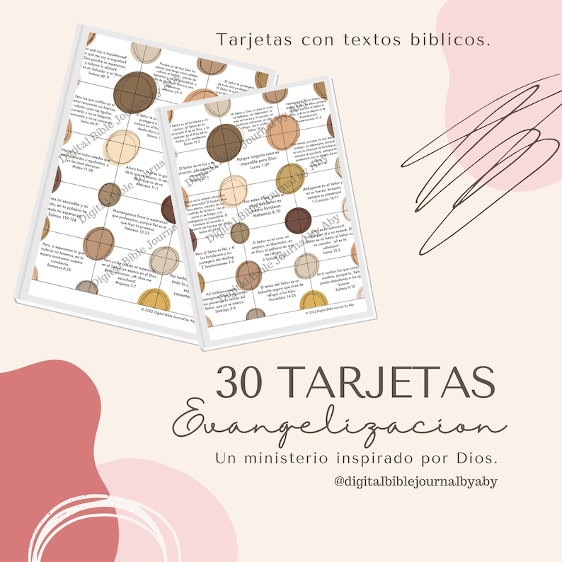 30 Tarjetas con Textos Biblicos para Evangelizar - Etsy España