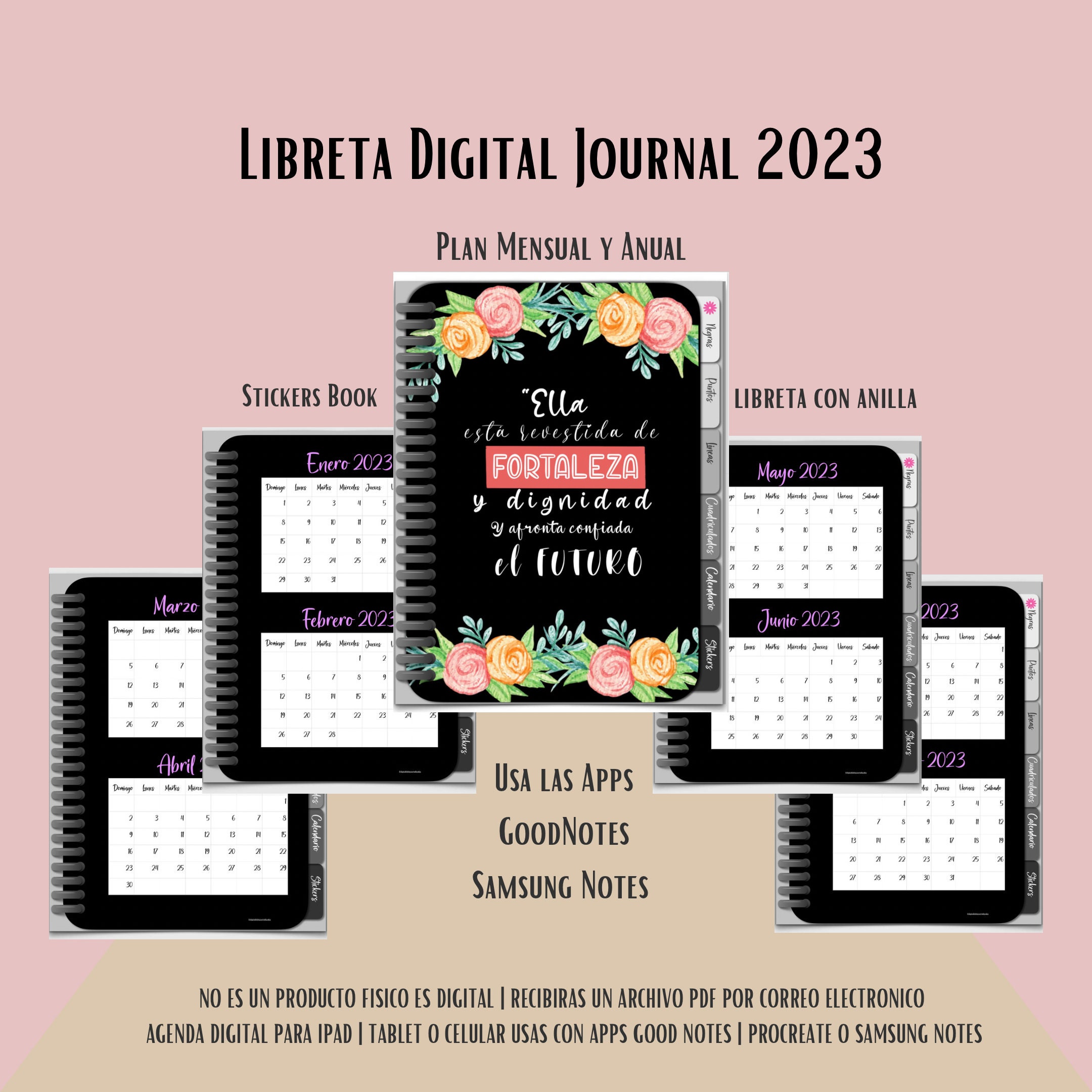 Notebook or Notebook Black Digital Journal Black Pages - Etsy