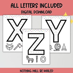 Alphabet Dot Marker Pages, Alphabet Printable, Alphabet Coloring Pages ...